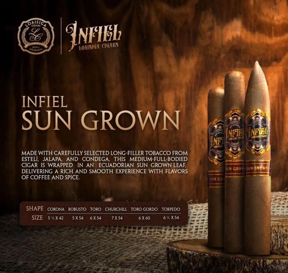 Infiel Cigars Habano Sun Grown Torpedo precio y opiniones - Cigar ...