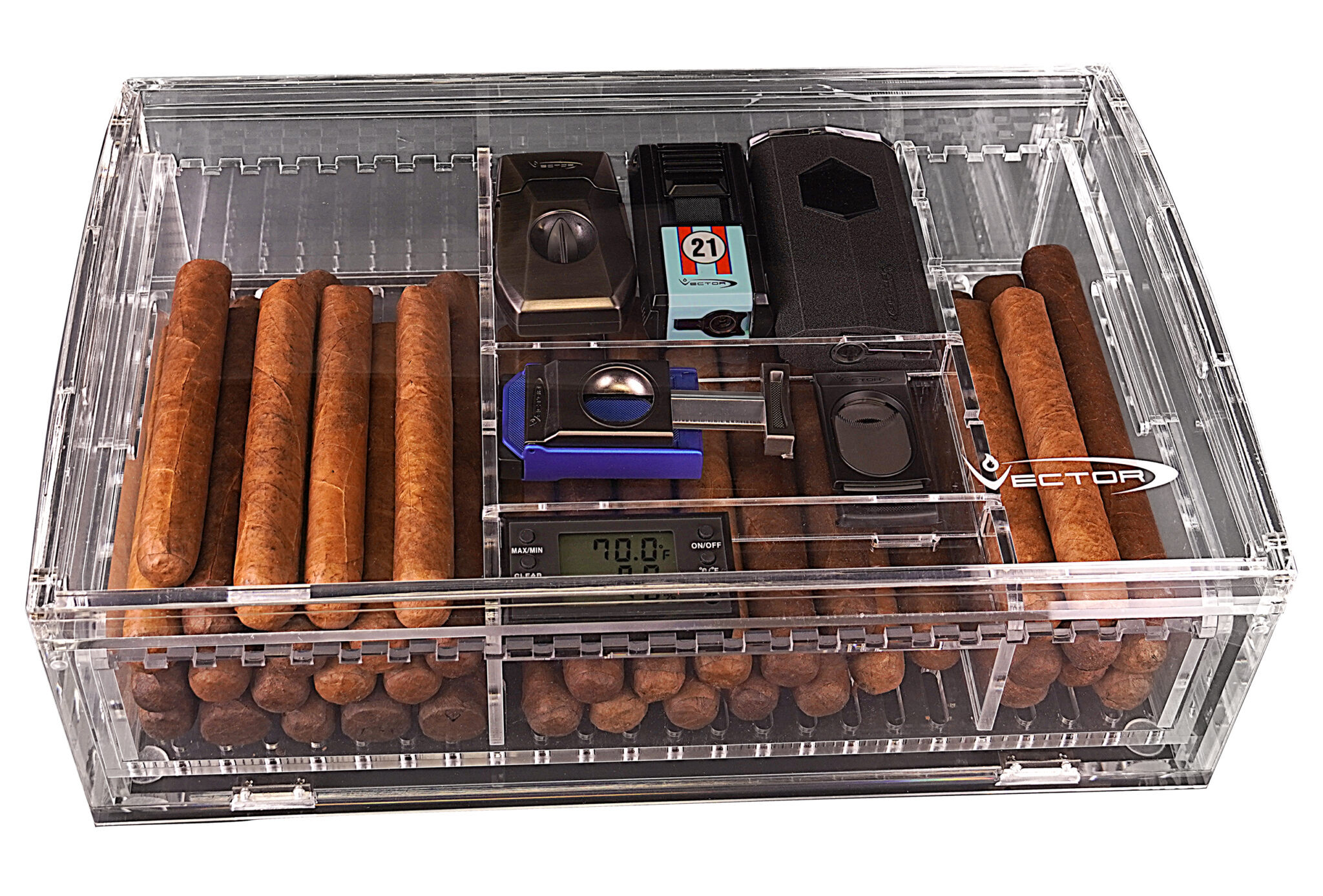 Vector presenta su nuevo humidor acrílico: control total y estilo para ...